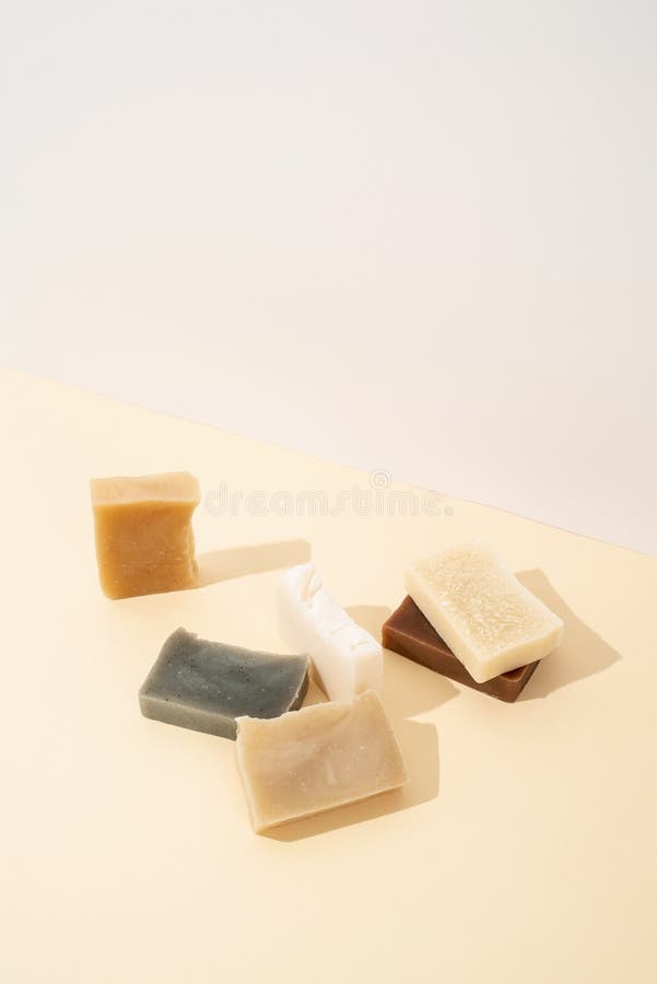 Stack of Hand Made Soap on White Background Stock Photo - Image of ...