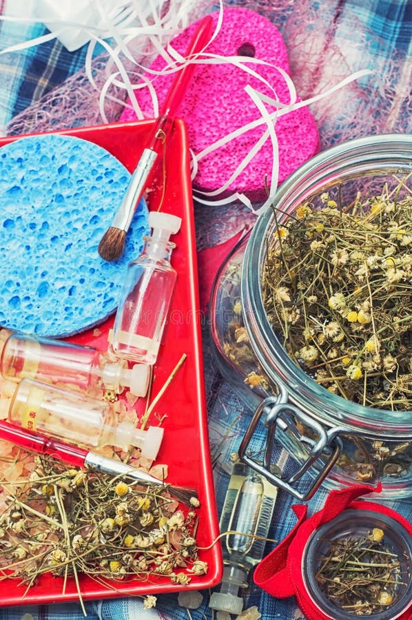 Natural Cosmetics for Spa Procedures Stock Photo - Image of orchids ...