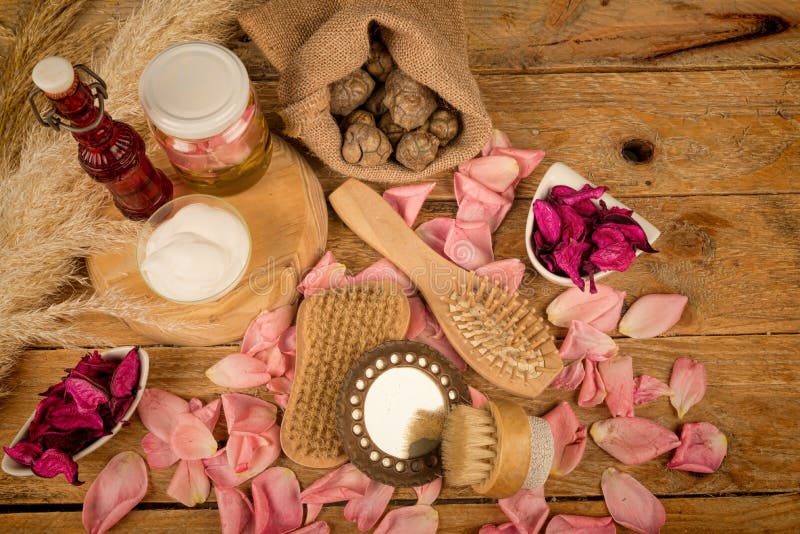 Natural Cosmetics Still Life Stock Photo - Image of beauty, rose: 45806290