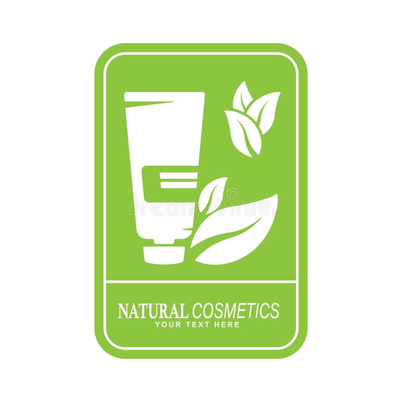 Natural Cosmetics. Template for a Logo, Emblem, Label or Sticker Stock ...