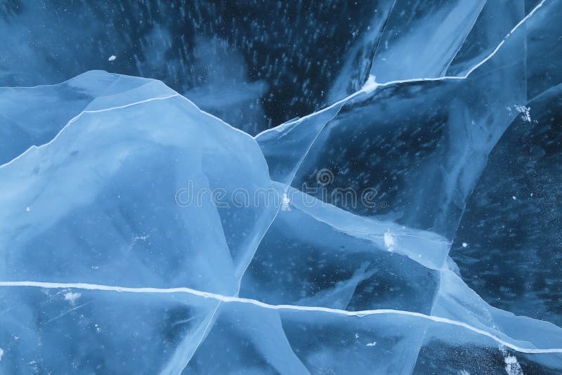 Natural Cracked Ice Texture Stock Image - Image of outdoor, pattern ...