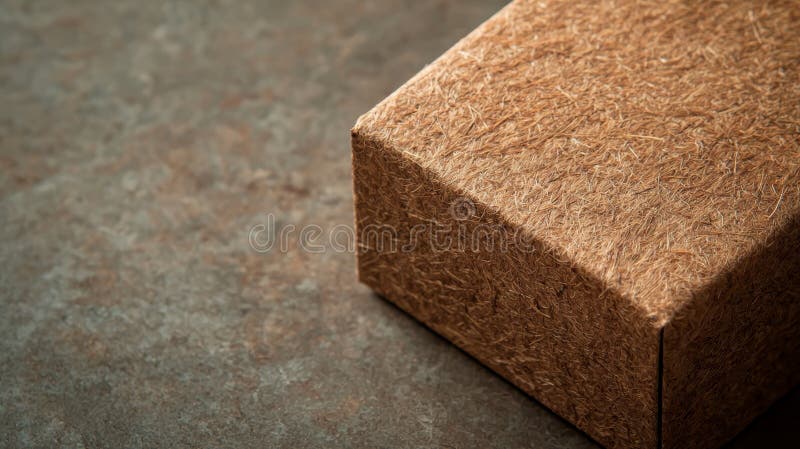 Natural Craft Box on Textured Surface with Soft Lighting Stock ...