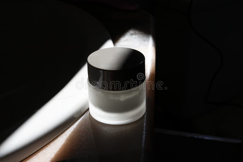 Natural Cream Pot with Studio Lighting Stock Image - Image of bottle ...