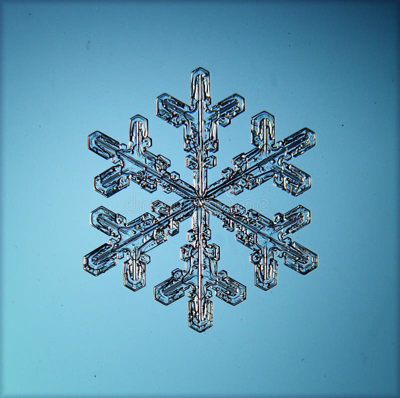 Natural Crystal Snowflake Macro Fresh Stock Image - Image of crystals ...