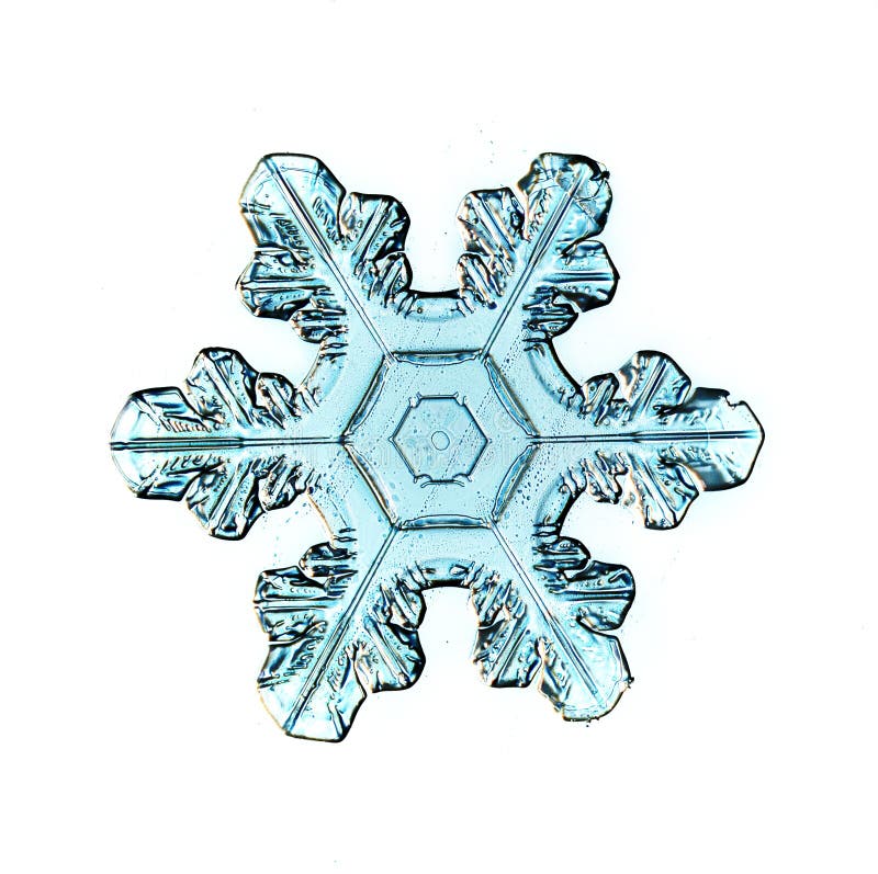 Natural Crystal Snowflake Macro Piece of Ice Stock Image - Image of ...