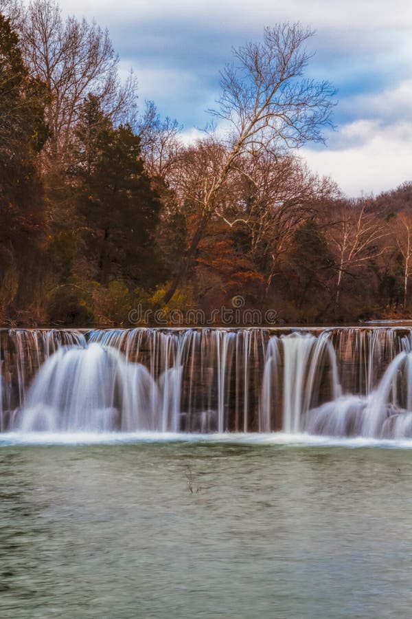 Natural Dam Waterfall stock photo. Image of tree, autumn - 71983708