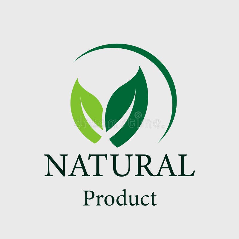 Natural Design.logo Natural Product Stock Vector - Illustration of ...