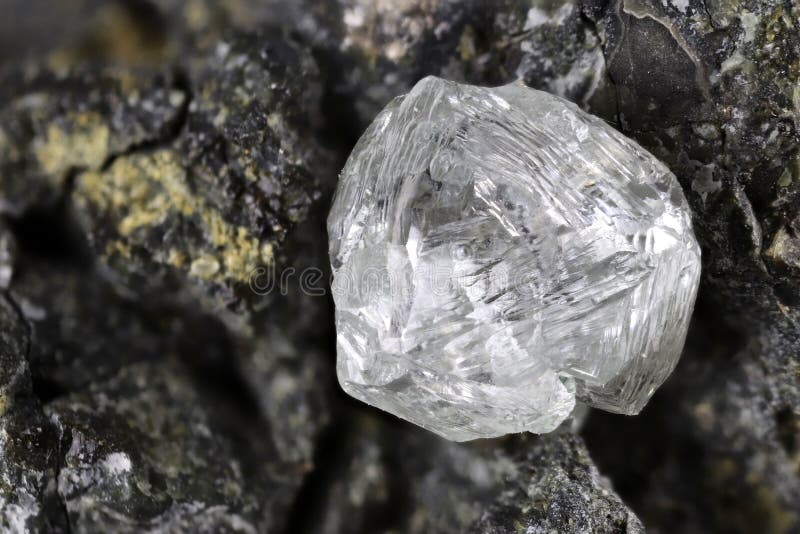 Natural diamond stock image. Image of bedrock, parent - 112226053