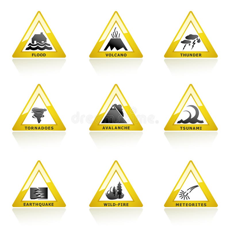 Natural Disaster Miniatures Stock Vector - Illustration of casualty ...