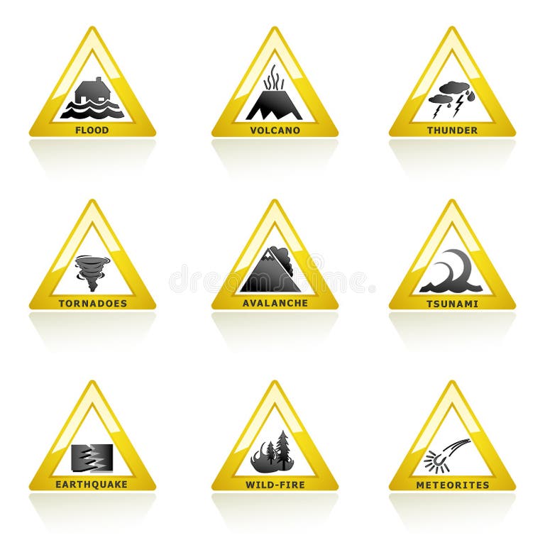 Natural Disaster Icon Set Stock Illustrations – 5,977 Natural Disaster ...