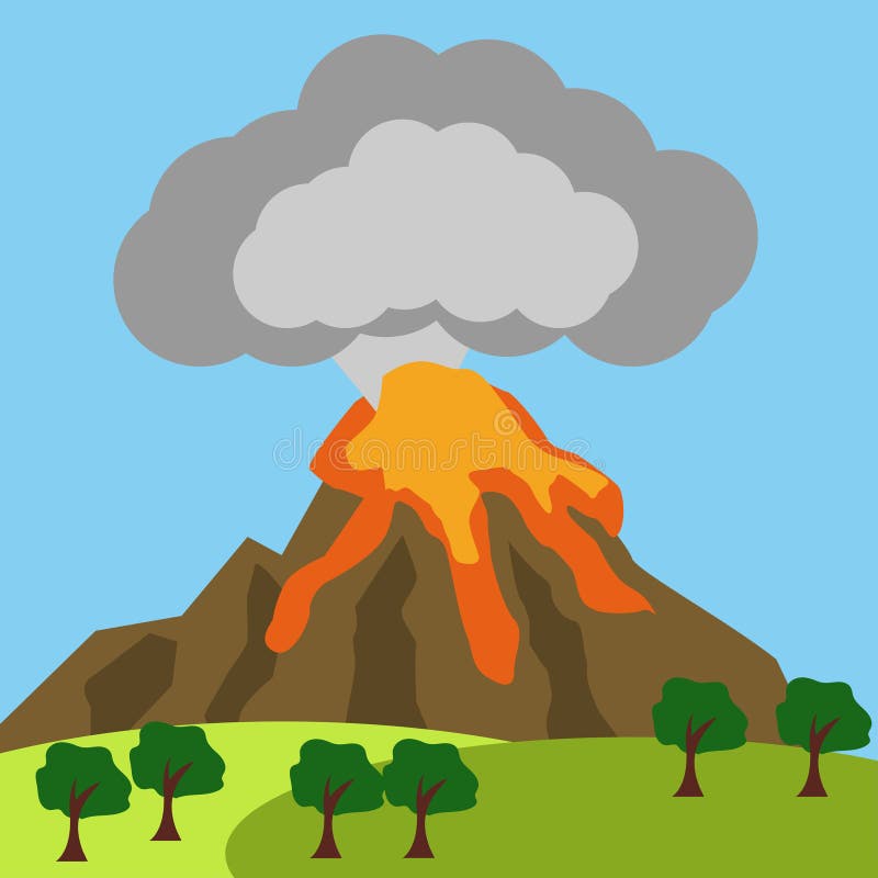 Natural Disaster Illustration Vector Art Logo Template Stock ...