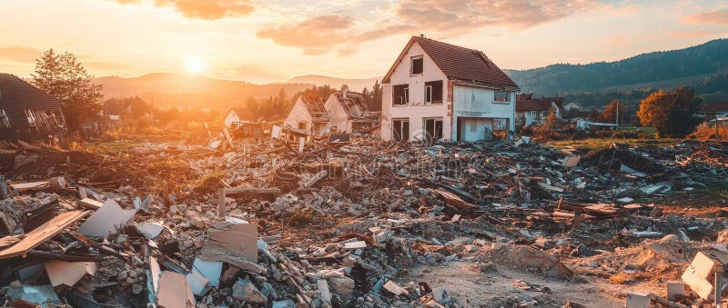 Natural Disasters Leave a Community in a State of Turmoil Stock Photo ...