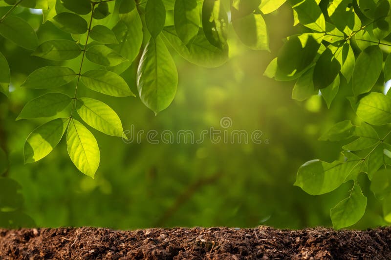 Natural Display with Emthy Space for Green Product Stock Image - Image ...