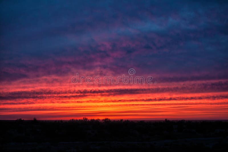 Dramatic Pink Clouds on Sunset Sky Stock Image - Image of cloud ...