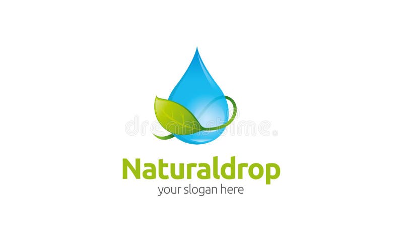 Natural Drop Logo stock vector. Illustration of treatment - 90552119