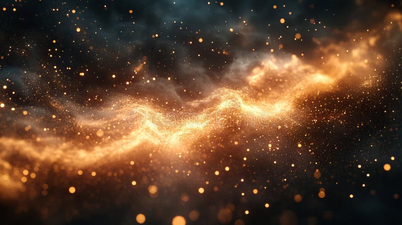 Natural Dust Particles Flying in the Air Stock Illustration ...