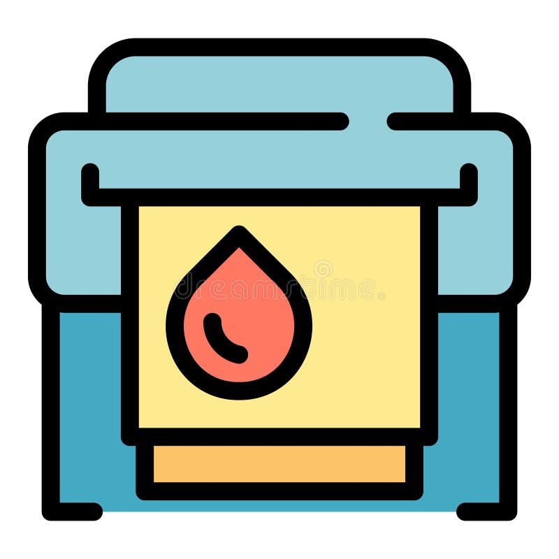 Natural Dye Plotter Icon Vector Flat Stock Vector - Illustration of ...