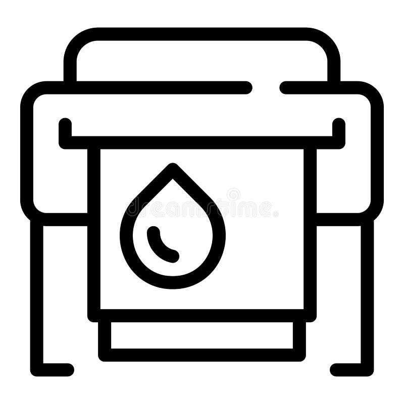Natural Dye Plotter Icon Outline Vector. Organic Cream Stock Vector ...
