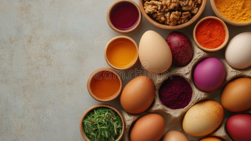 Natural Dye Sources and Colorful Eggs for Easter Decoration and Eco ...