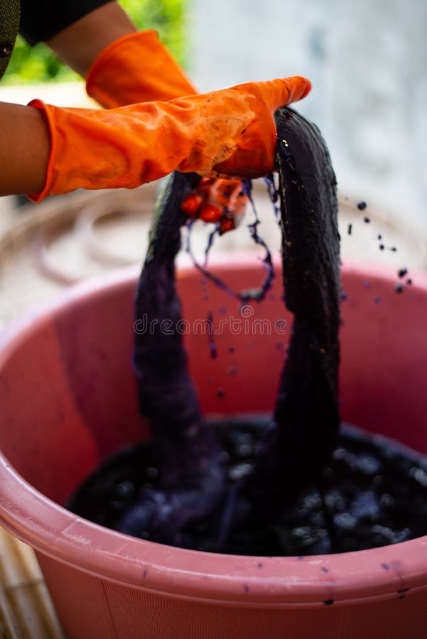 Natural dyeing method stock photo. Image of design, fabric - 176930342