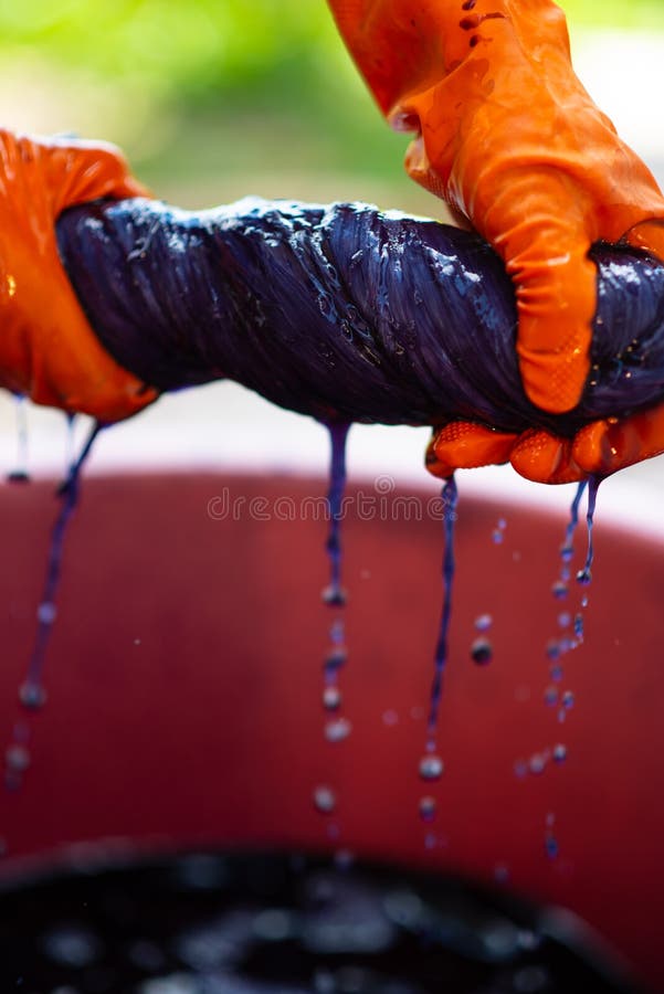 Natural dyeing method stock image. Image of color, process - 176929865