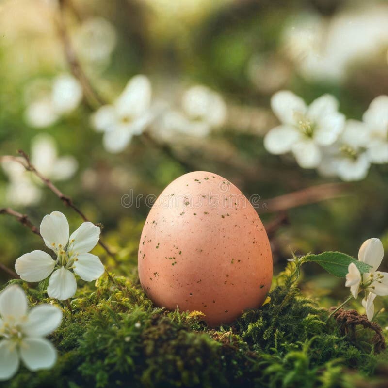 Natural Easter: Delicate Spring Setting, Generative Ai Stock ...