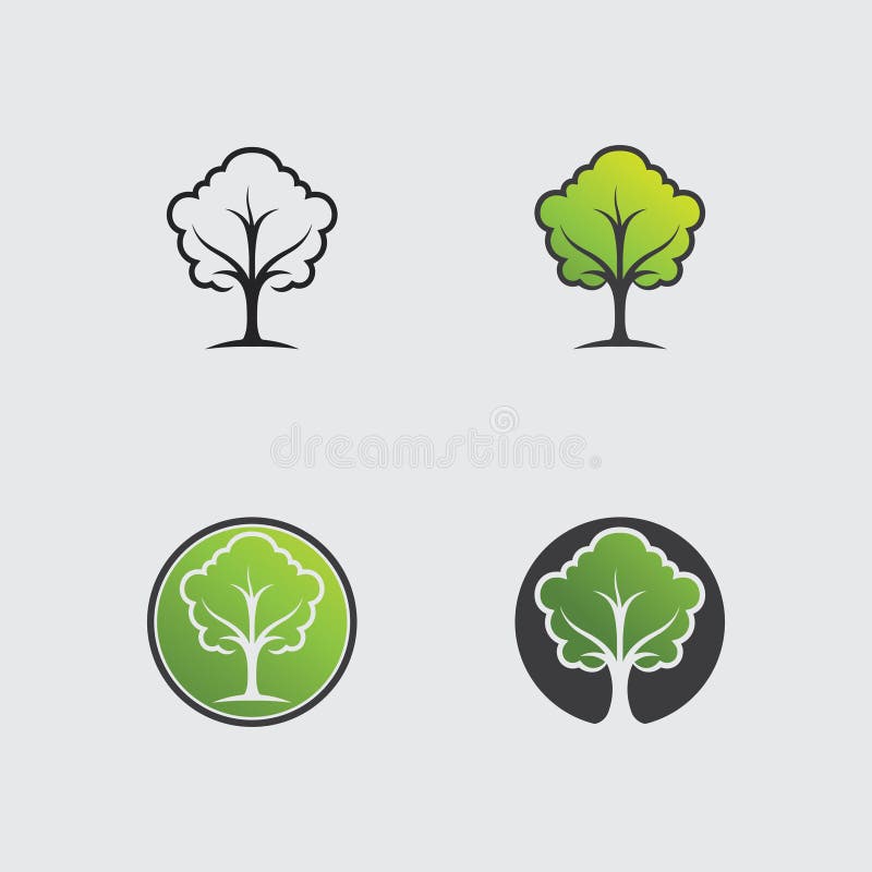 Natural Ecosystem Tree Logo with Leaf Symbol for Environmental ...