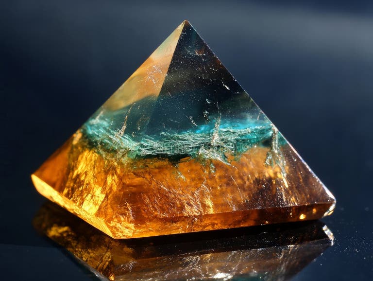 The Natural Elegance of Green Crystal Pyramids Symbolizes Light ...