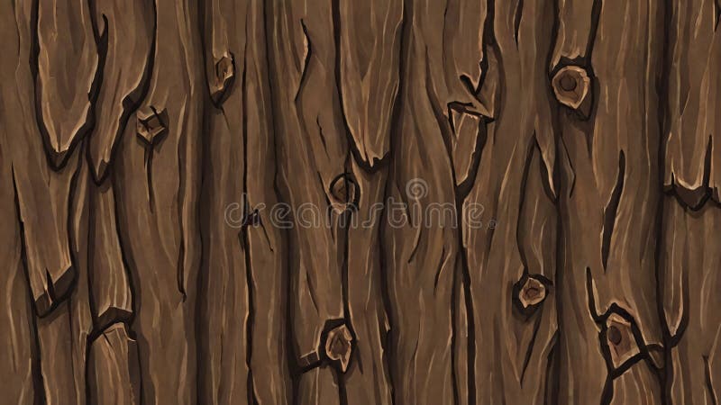 Natural Elegance Seamless Brown Tree Bark Texture Stock Illustration ...