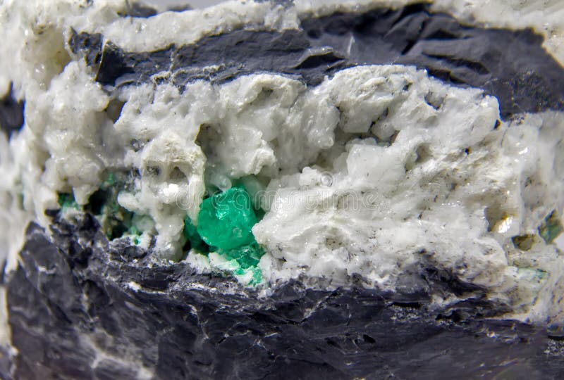 Natural emerald mineral stock image. Image of beryl - 143283045