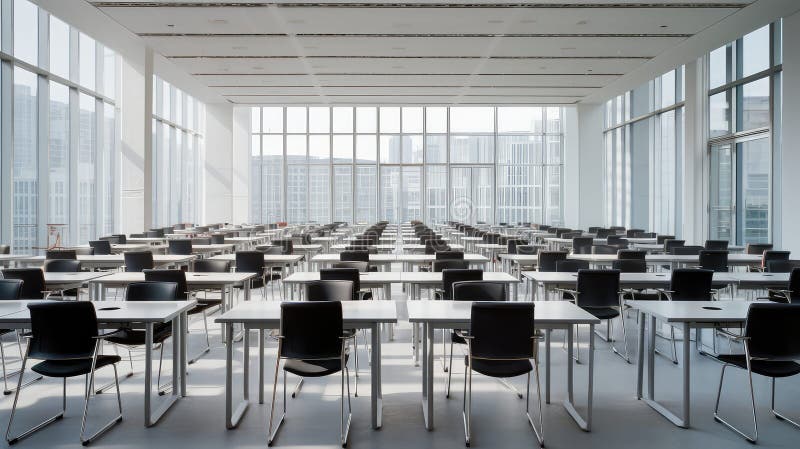 Natural Empty Office Setting Stock Illustration - Illustration of ...