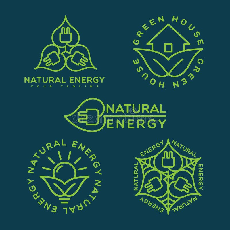 Natural energy logo stock vector. Illustration of icon - 76740445