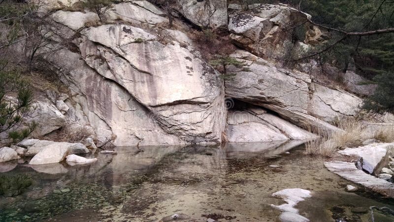 Natural Environment in Mountain Forest in China with Source Stock Image ...