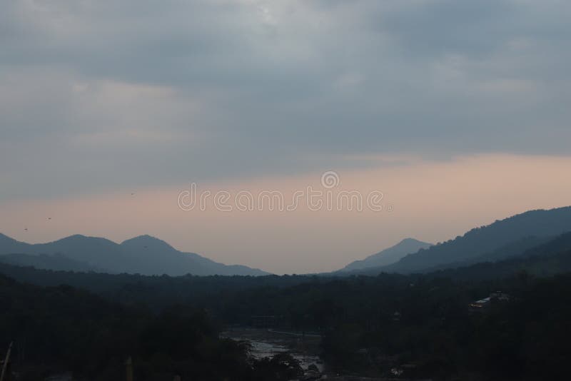 A Natural evening photo stock image. Image of horizon - 194796735