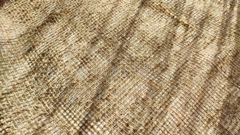 Natural Fabric Texture, Frame and Background of Burlap. Rough Crumpled ...