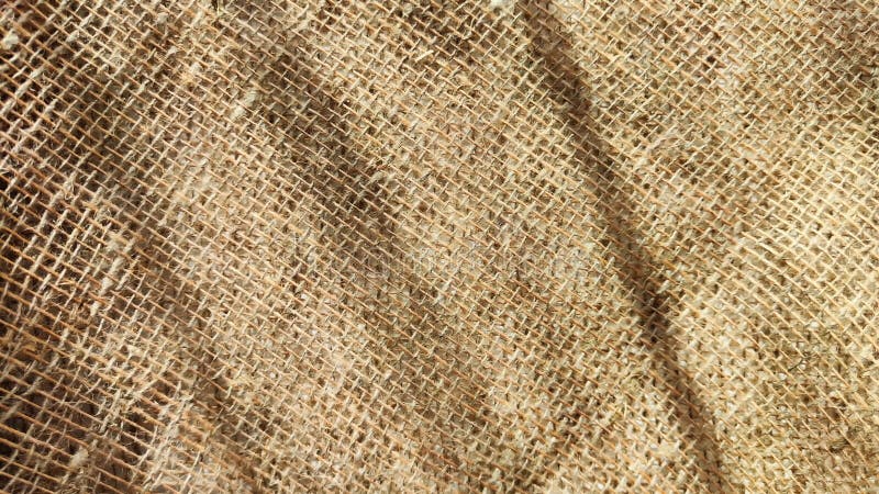 Natural Fabric Texture, Frame and Background of Burlap. Rough Crumpled ...