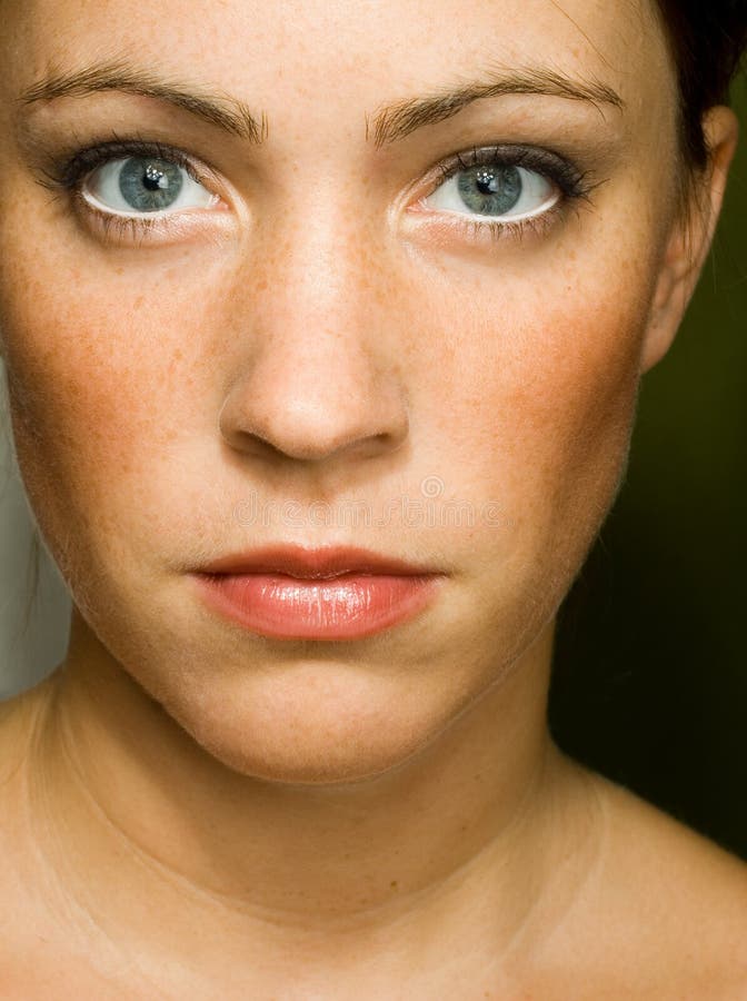 Natural face of woman stock photo. Image of closeup, face - 8506004