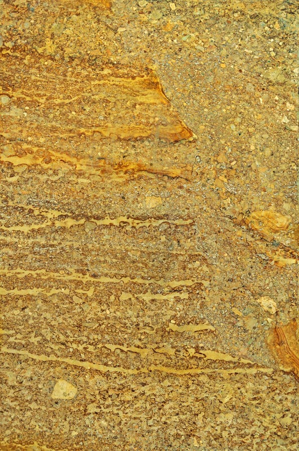 Natural Facing Stone Yellow Travertine Stock Image - Image of detail ...