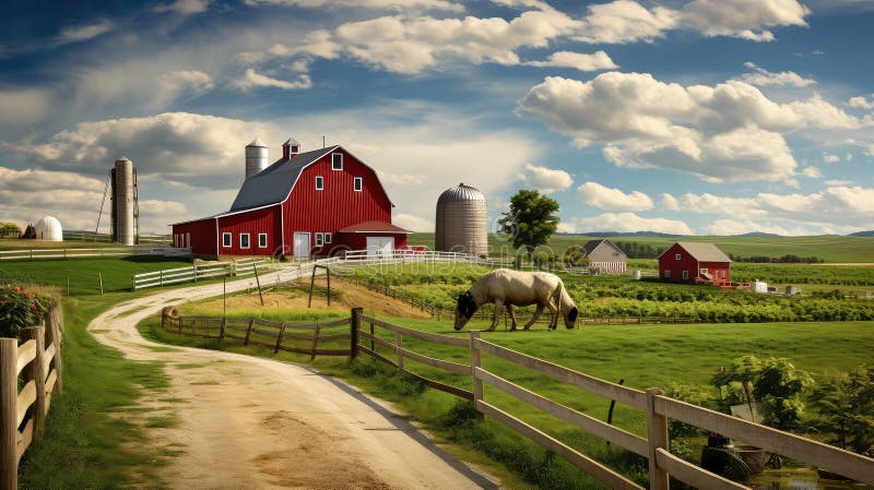 Natural farm label stock illustration. Illustration of agroecology ...