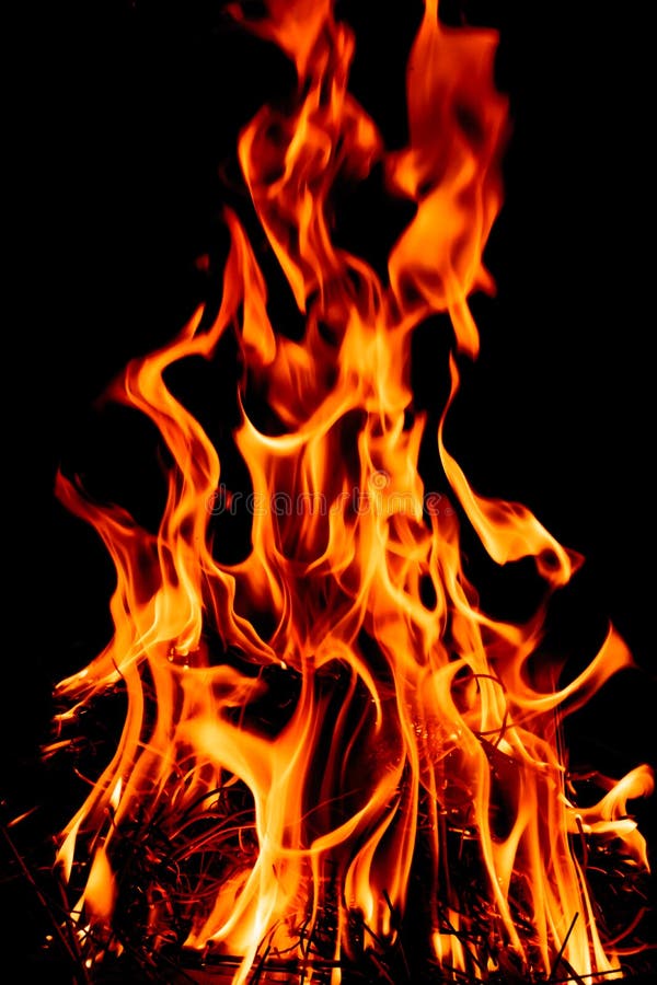 Natural Fire Near Baku, Azerbaijan Stock Photo - Image of azerbaijan ...