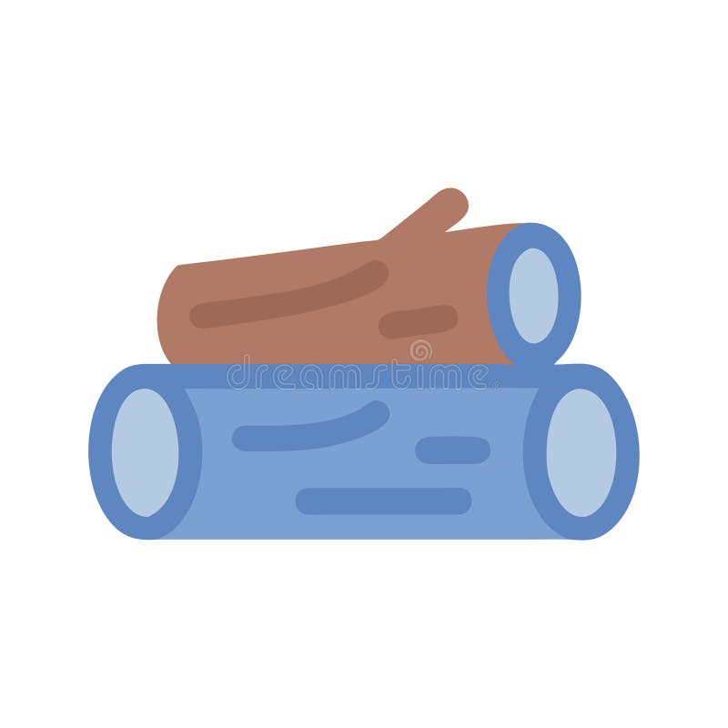 Natural Firewood Icon for Cozy Fires Stock Vector - Illustration of ...