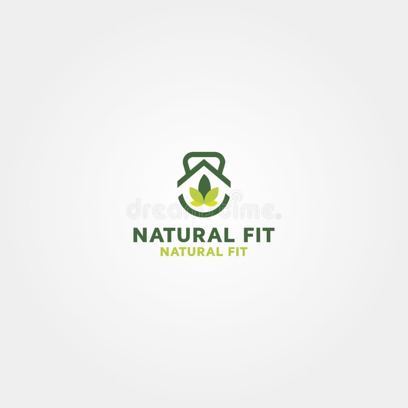 Natural FIt Vector Logo Design Template Idea Stock Vector ...