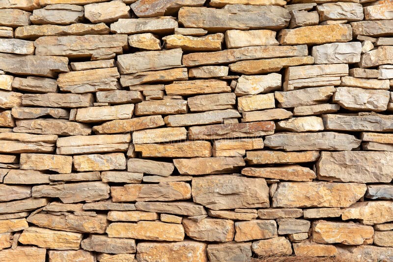 Natural Flat Stones Wall Texture Background for Architecture and Design ...