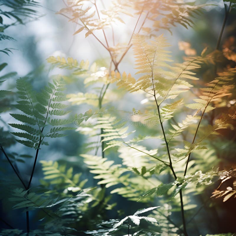 Natural Foliage Branch Background, Beautiful Light, Shallow Depth of ...