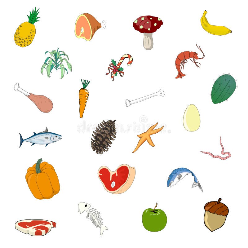 Natural food stock illustration. Illustration of vegetable - 61715921