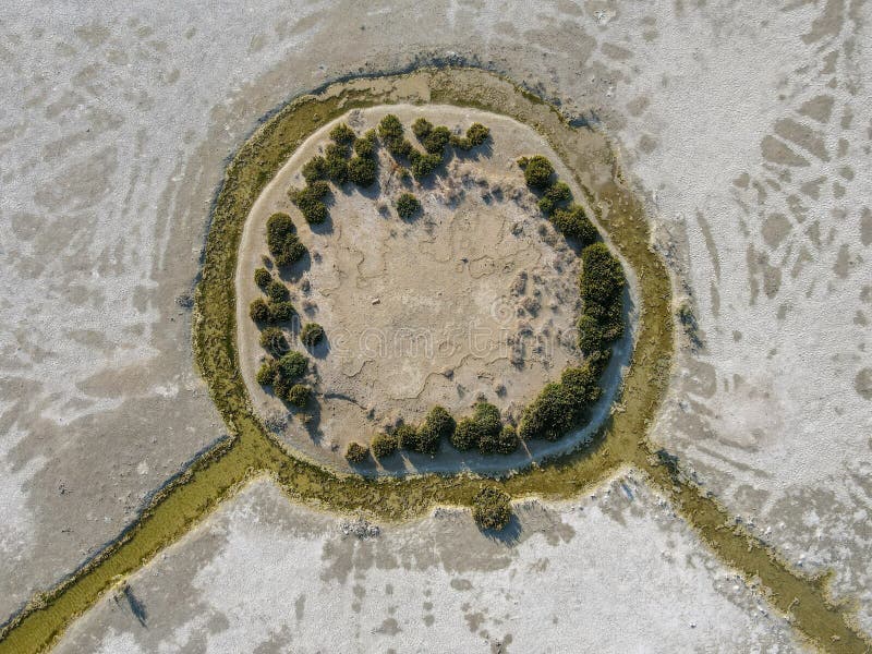 Natural Formation on a Salt Lake at Larnaca in Cyprus Stock Photo ...