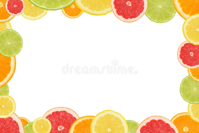 Citrus frame stock illustration. Illustration of types - 30020040