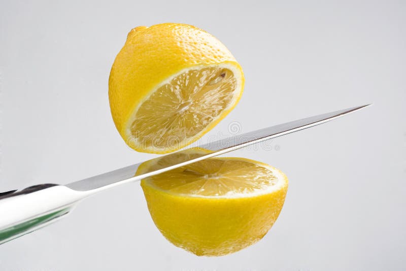 Natural fresh lemon cut stock photo. Image of lemon, harvesting - 6793988