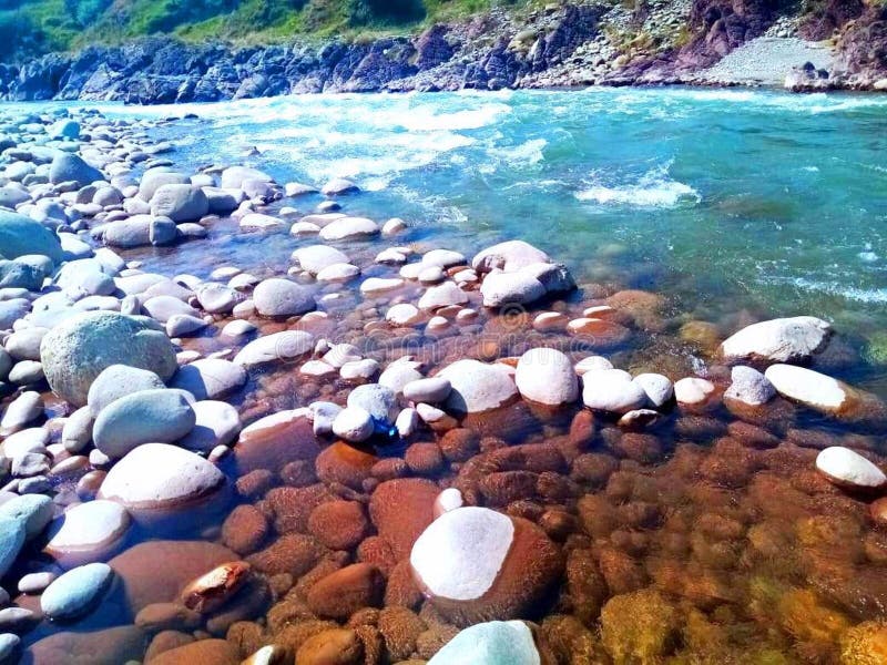 Natural Fresh Water River in Jammu Kashmir Poonch Stock Image - Image ...