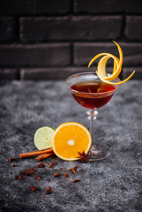 Natural Fruity Coctail in Glass on a Table Stock Photo - Image of green ...